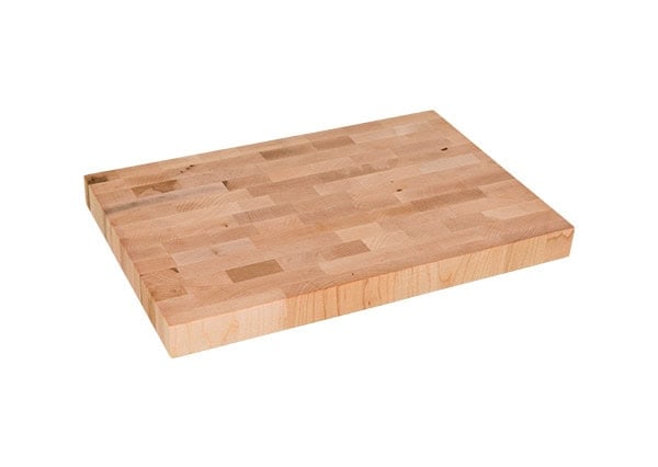 Large Butcher Block with Recess Handles and Rubber Feet - Top of Mind Gifts